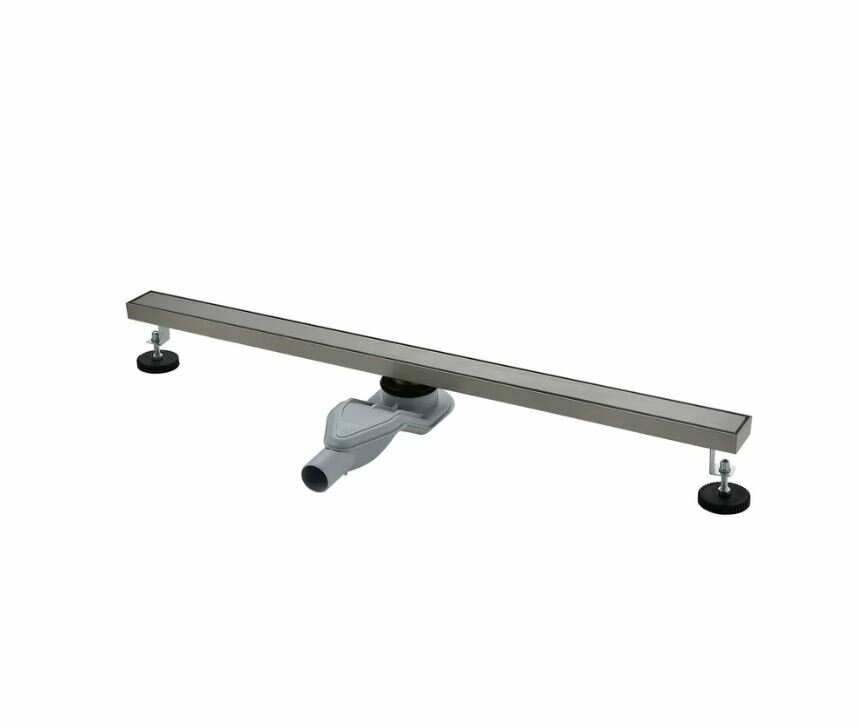 Трап для душа с гидрозатвором и сухим затвором Grocenberg T900NK Никель на 900 мм