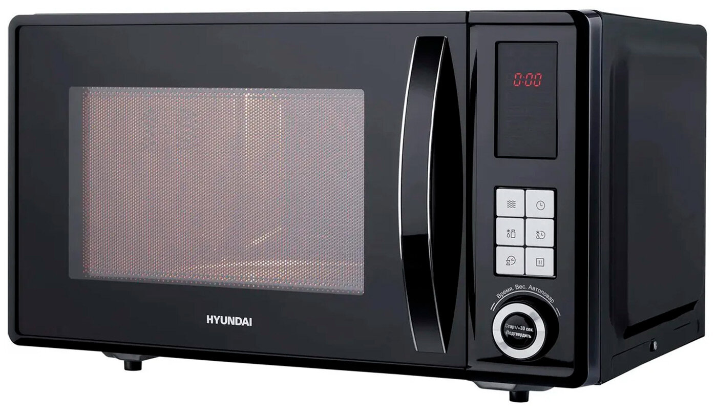 Микроволновая печь - СВЧ Hyundai HYM-D3010, 23 л, 800 Вт, черный