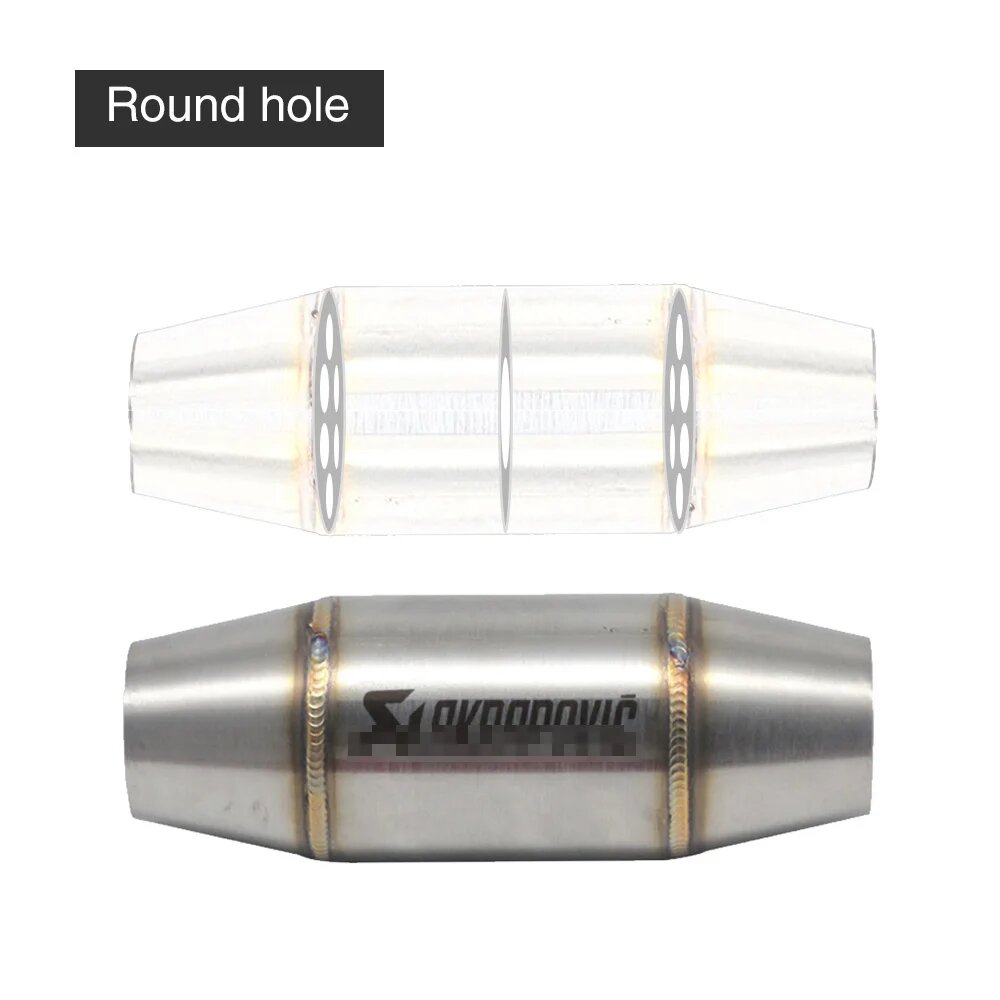 ZSDTRP универсальный мотоцикл выхлопной катализатор средней трубы 35 мм модифицированный глушитель Расширительная камера спортивный Escape катализатор двигатель