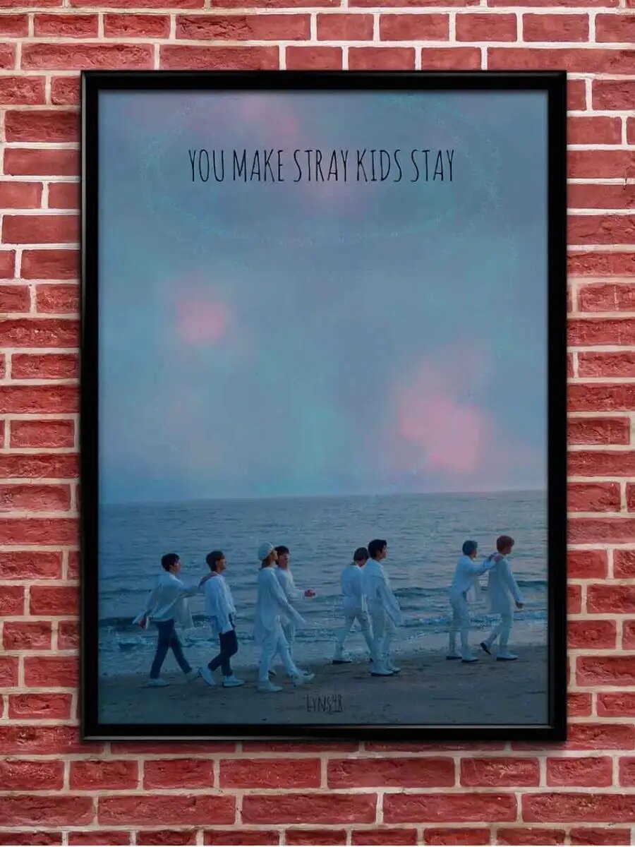Плакат, Постер Stray Kids, 30*40 см (фотопанно, )