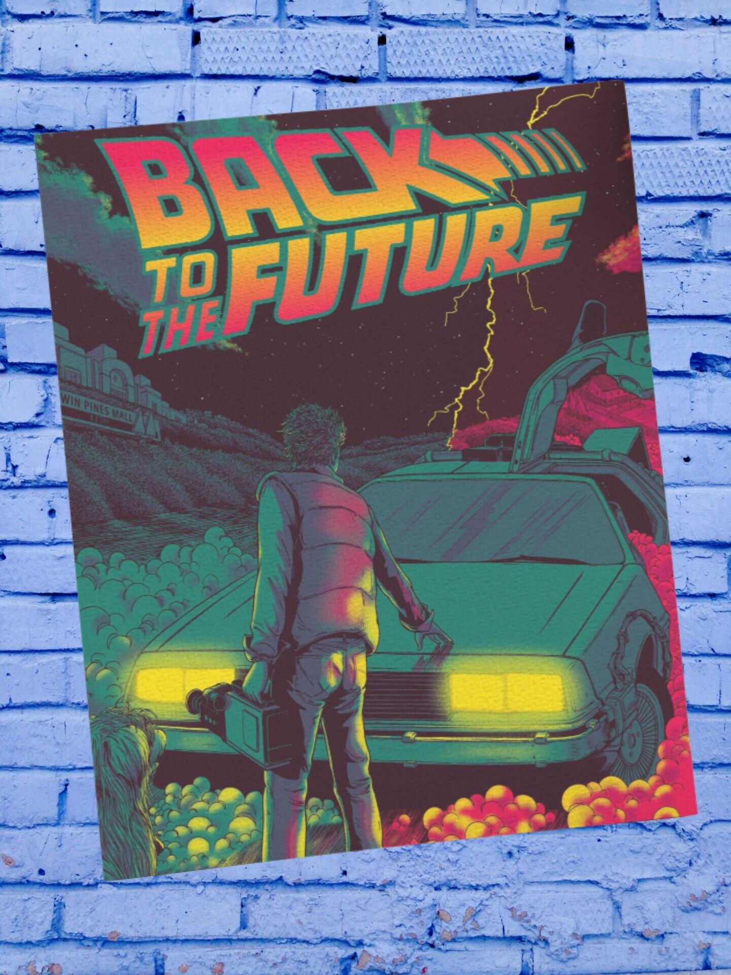 Постер pinterest "Назад в будущее", 29х42, А3, глянцевый