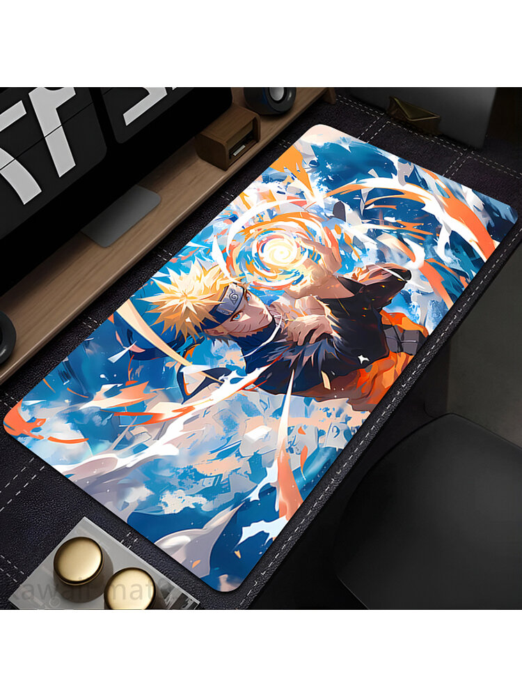 NARUTO Коврик для мыши с игровой клавиатурой в стиле аниме "Наруто", ковер для рабочего стола ноутбука, размер 40x90xxl