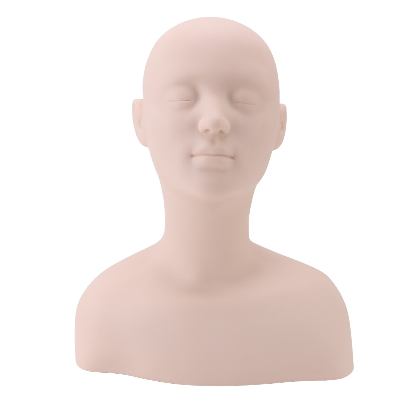 Манекен-голова с плечами, мягкий манекен из ПВХ, модель головы и плеч, реалистичный дисплей, голова-бюст для макияжа, массажа и акупунктуры