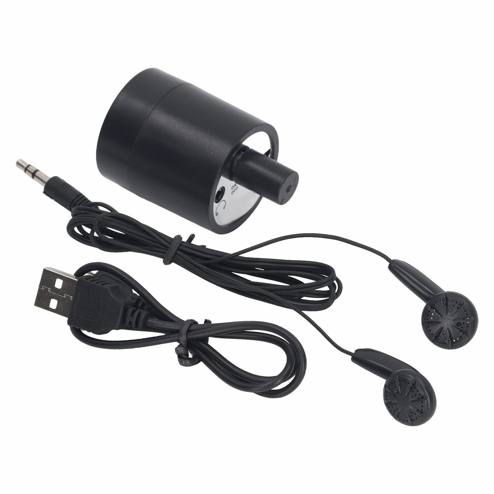 Детектор утечки воды Портативный звуковой монитор утечки трубы Высокочувствительный настенный усилитель прослушивания монитора