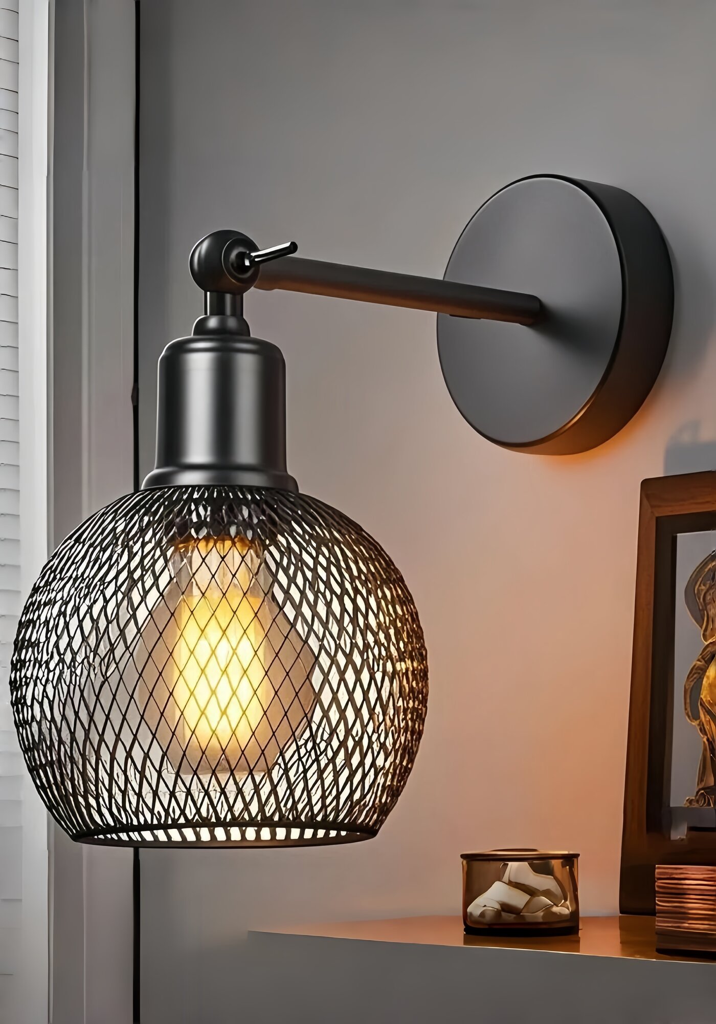 Светильник "одри. STYLE" E27, черный, минимализм, с абажуром