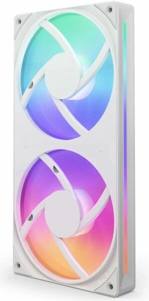 Корпусный вентилятор NZXT Кулер для корпуса ПК/ Case Cooler F240 RGB Core (120x120x25mm, 4-pin PWM, RGB, 75.12CFM, 30dBA, 2400RPM, White, Single-Frame RGB Fan Unit)