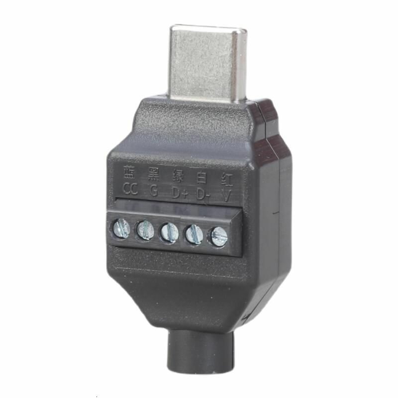 Разъём USB 3.1 Type C Male 5Pin/4Pin, - 5-контактный разъем