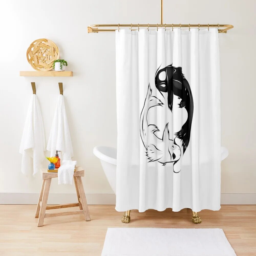 Инь Ян кои духи занавеска для душа современный аксессуар для ванной комнаты душевые наборы для ванной комнаты водонепроницаемая занавеска для душа