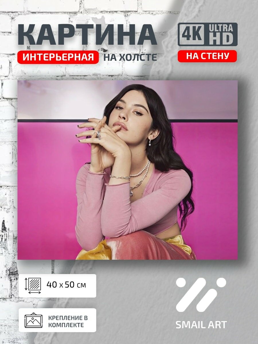 Картина на холсте интерьерная 40 на 50 на стену Розовая эстетика для студии атмосфера