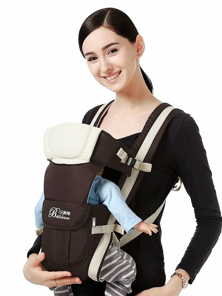Эргорюкзак для детей 0+ Слинг с кольцами для новорожденных 0+100% хлопок