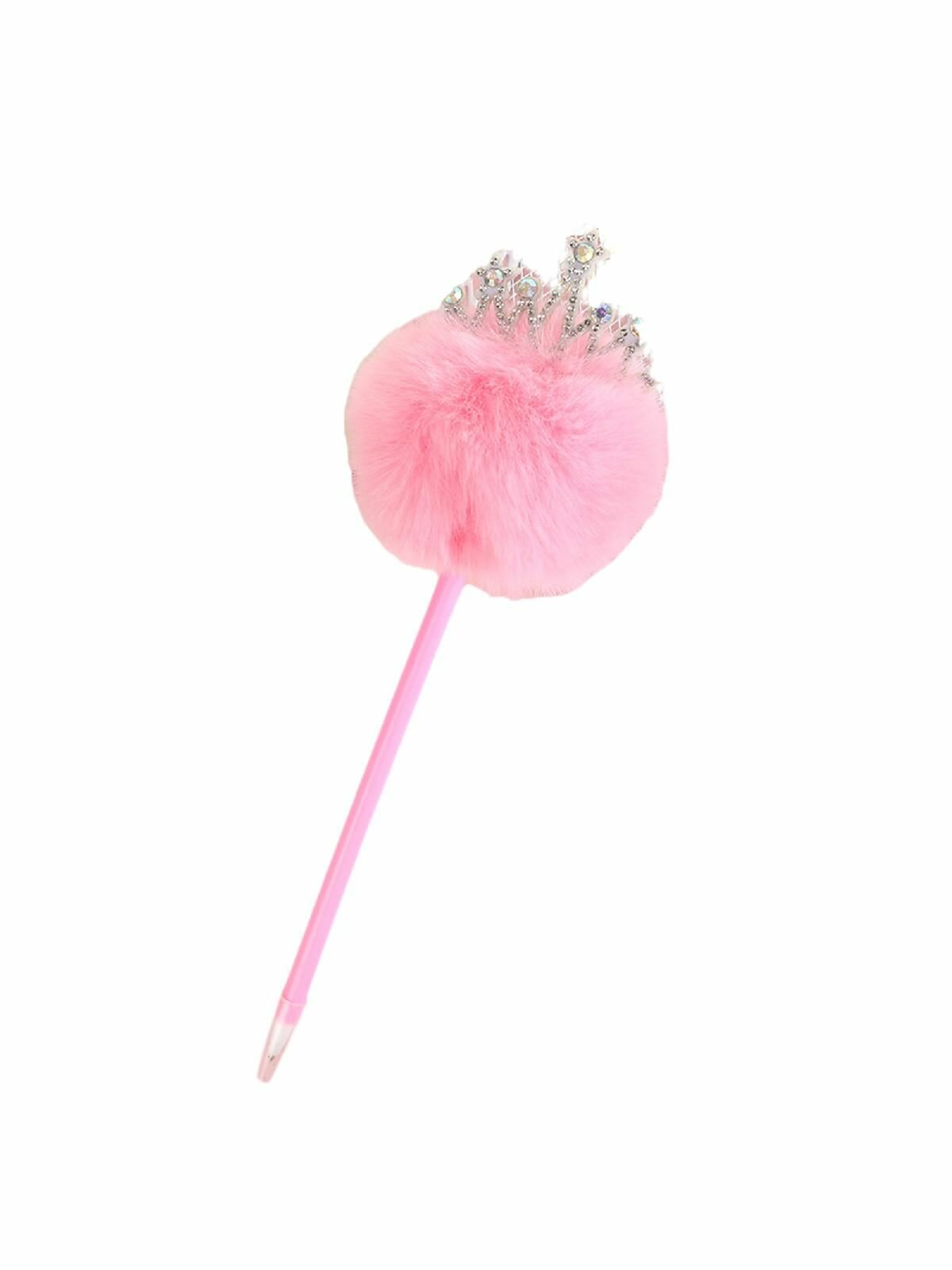 Канцелярские товары, Шариковая ручка с пушистым помпоном 0,7 мм, забавная для студенток