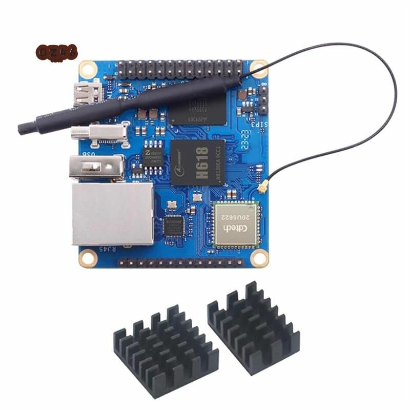 G4(P I N H) Для макетной платы Zero 3 1 ГБ + радиатор H618 WiFi5 BT 5,0 Gigabit LAN совместим с Android 12 Debian12 Ubuntu22.04