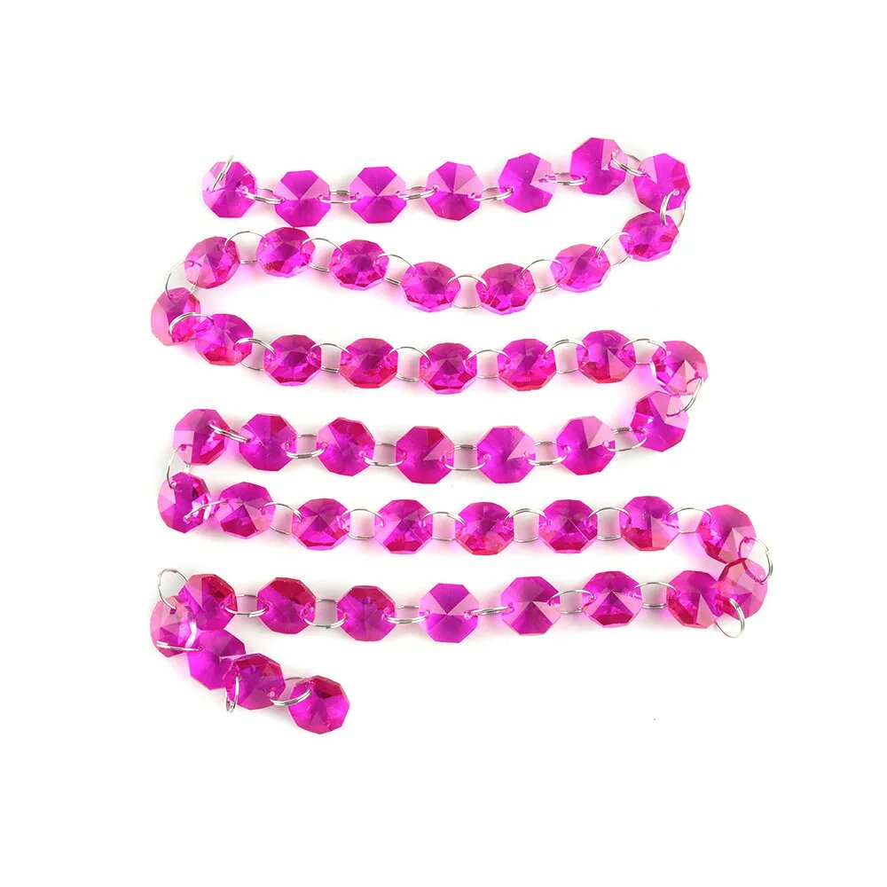 Хрустальная подвеска для люстры Hbl, 14 мм Розовый, 5m, fuchsia