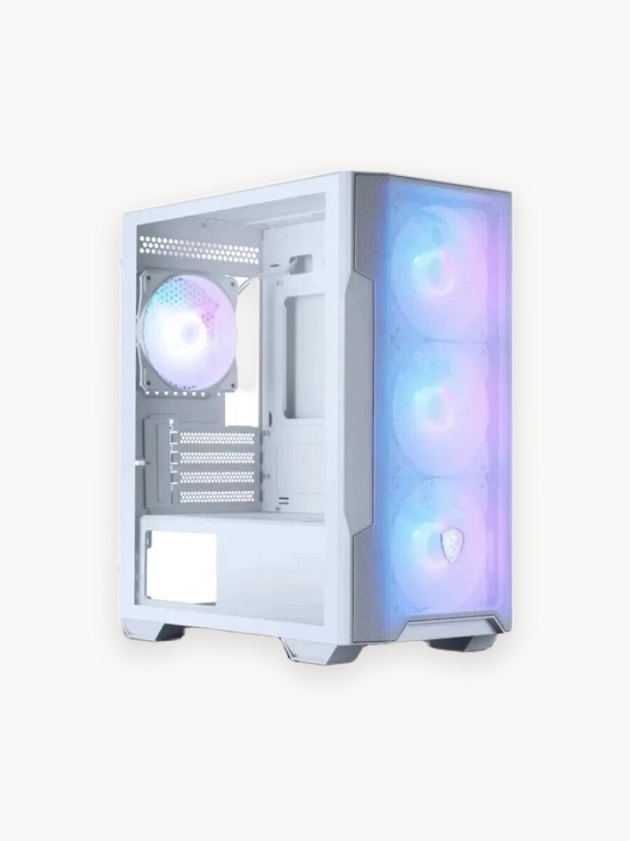 Компьютерный корпус mATX MSI MAG Forge M100R белый (306-7g20w21-hh9)