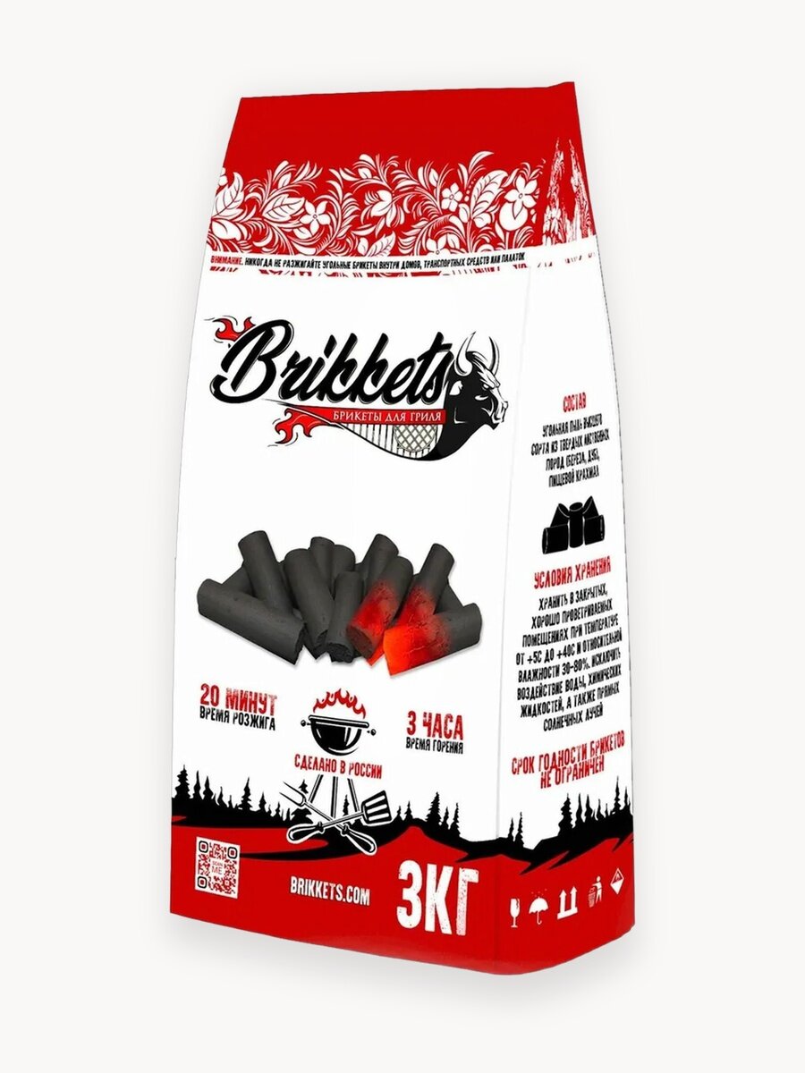 Угольные брикеты Brikkets 3 кг