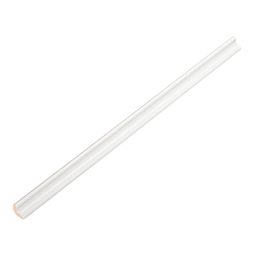 Уголок керамический прямой 400х20 мм белый Керами Е44000