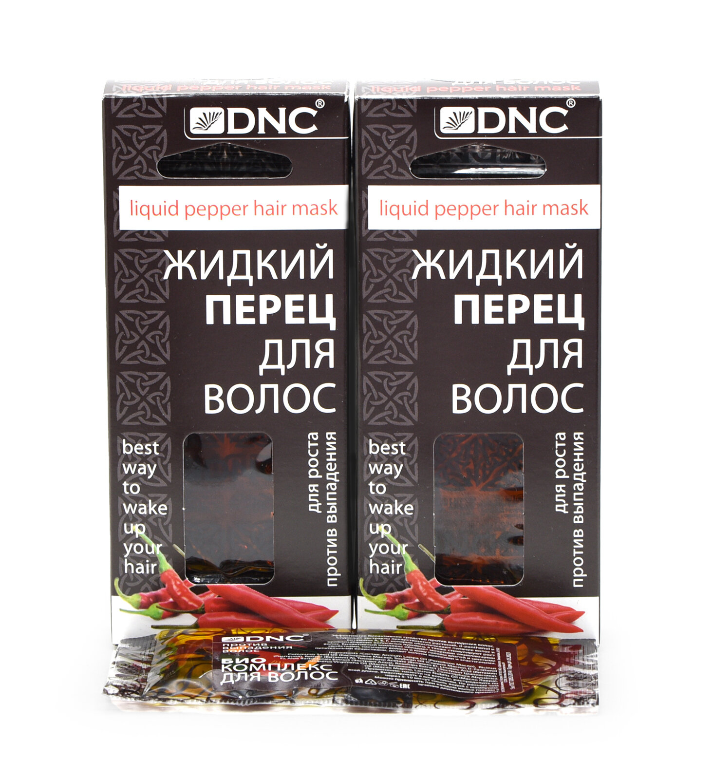 DNC Жидкий перец для волос (5 по 15 мл) 2 шт + Презент
