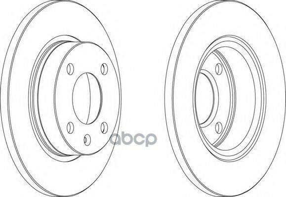Диск тормозной 236x12.7 Skoda Ferodo Ferodo арт. DDF875