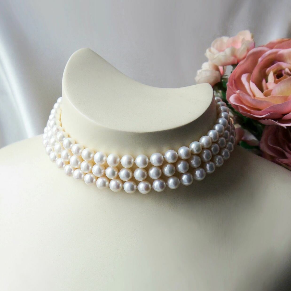 Чокер, жемчуг пресноводный