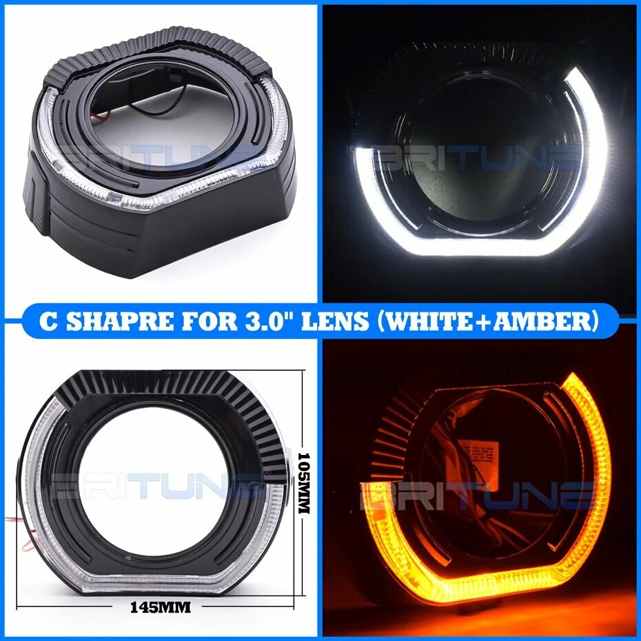 Ангельские глазки маска LED для 2,5/3,0 дюйма линзы для фар, LED маска для Koito 3-Inch G Shrouds