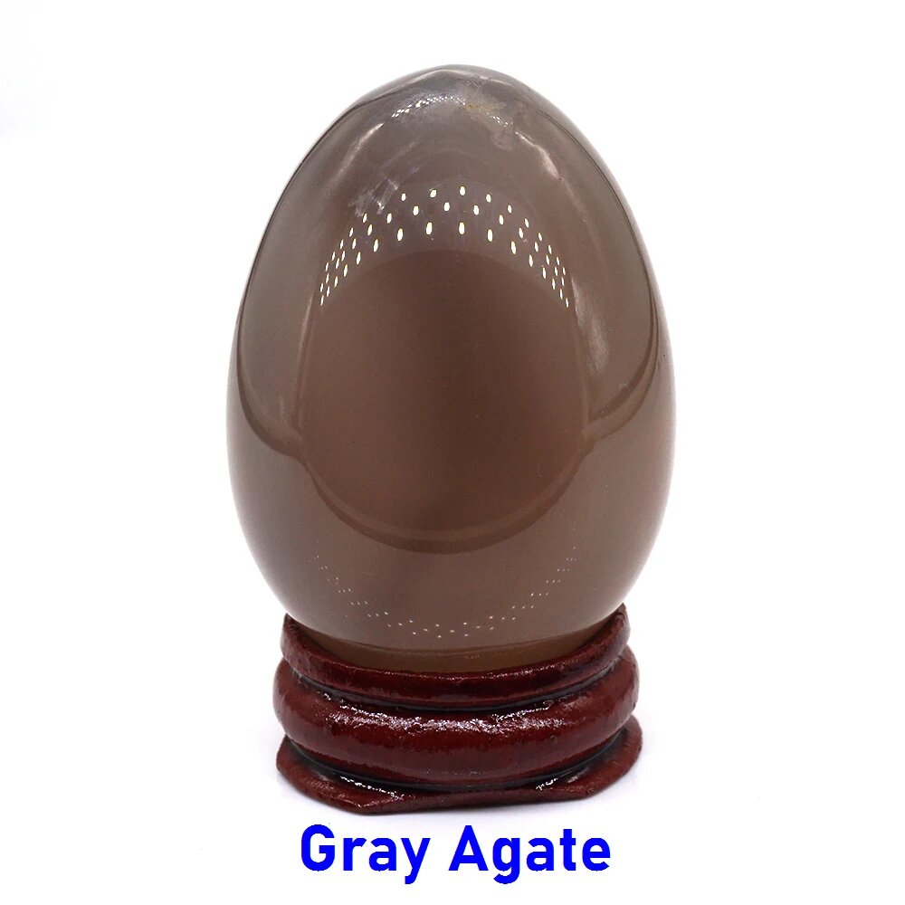 Йони яйцо из амазонита/аметиста/черного обсидиана/камня крови/синего авантюрина/синего Gray Agate