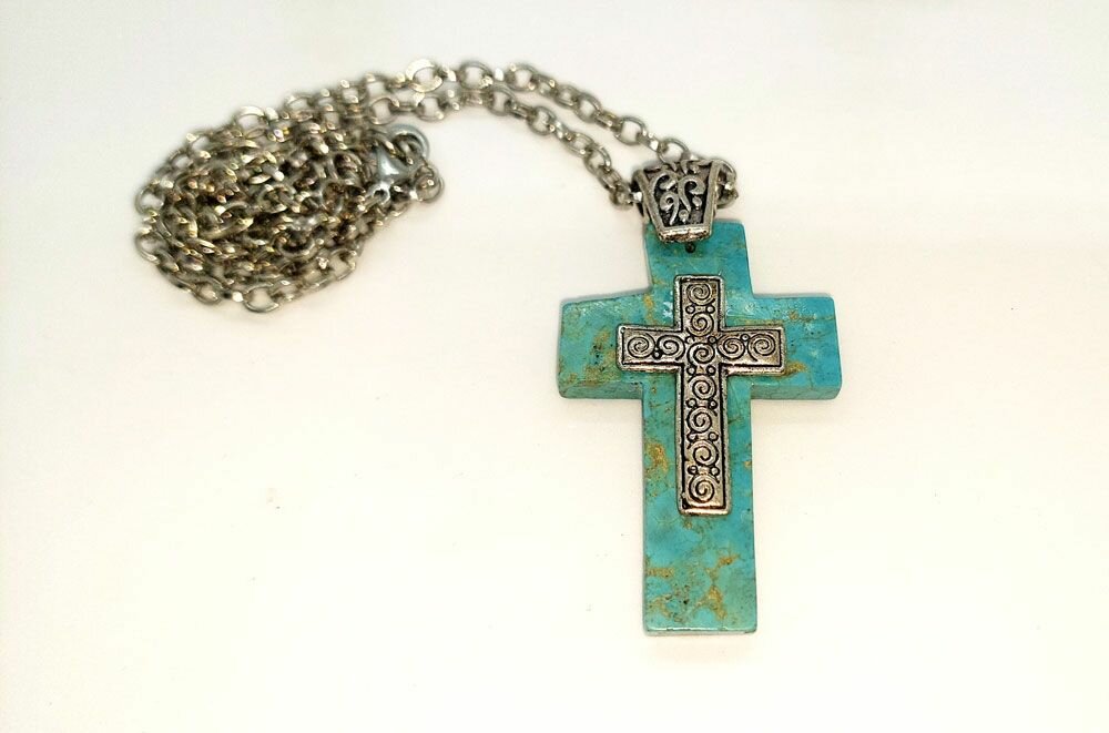 Колье, бирюза