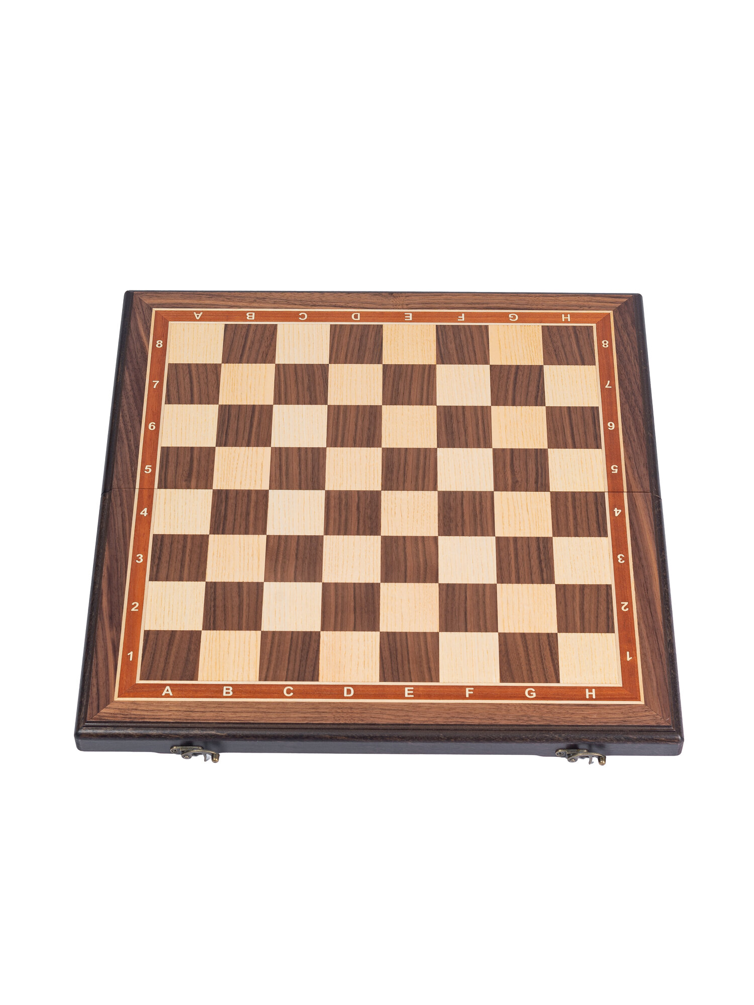 Шахматная доска турнирная из американского ореха 45 на 45 см складная без фигур