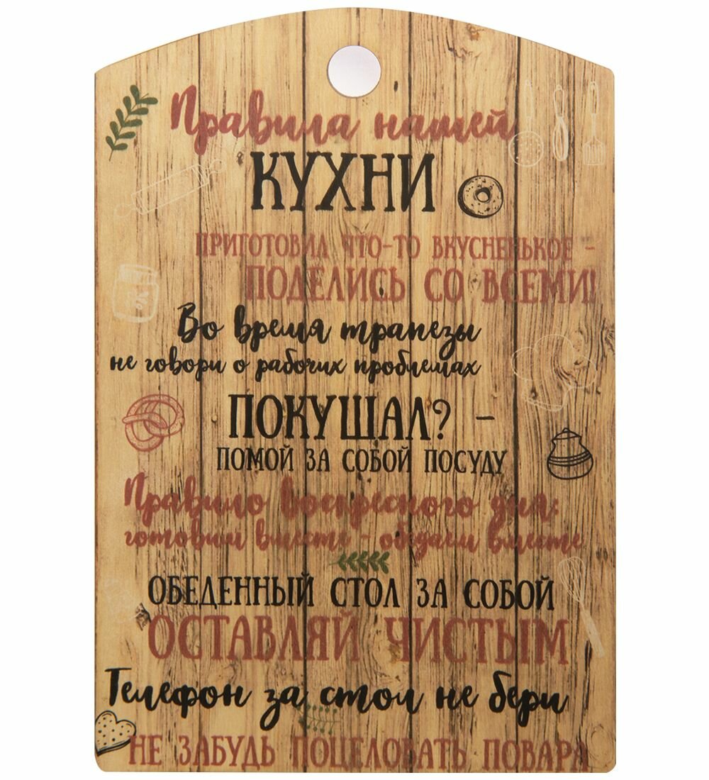 Панно Правила нашей кухни A2172871
