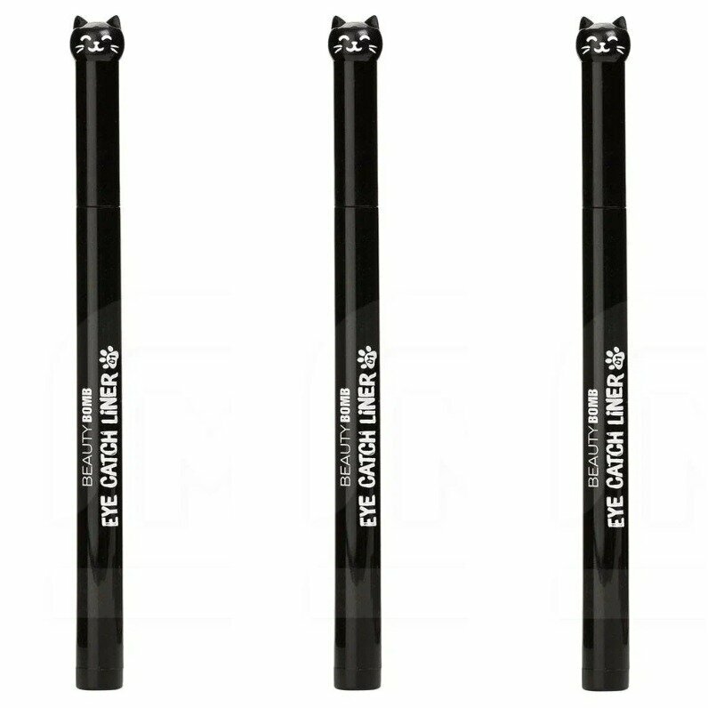 Подводка-фломастер для глаз Beauty Bomb тон 01 1.2мл, 3 шт