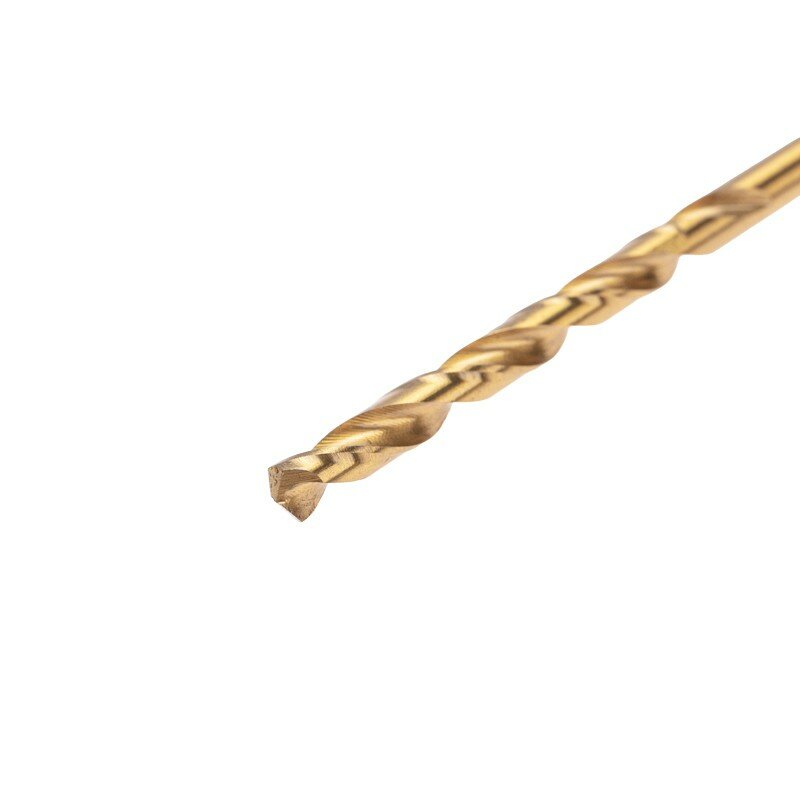 Сверло по металлу, 4мм, Р6М5, титан, шестигранный хвостовик (1 шт. в упаковке) DIN 338 KRANZ, цена за 1 шт