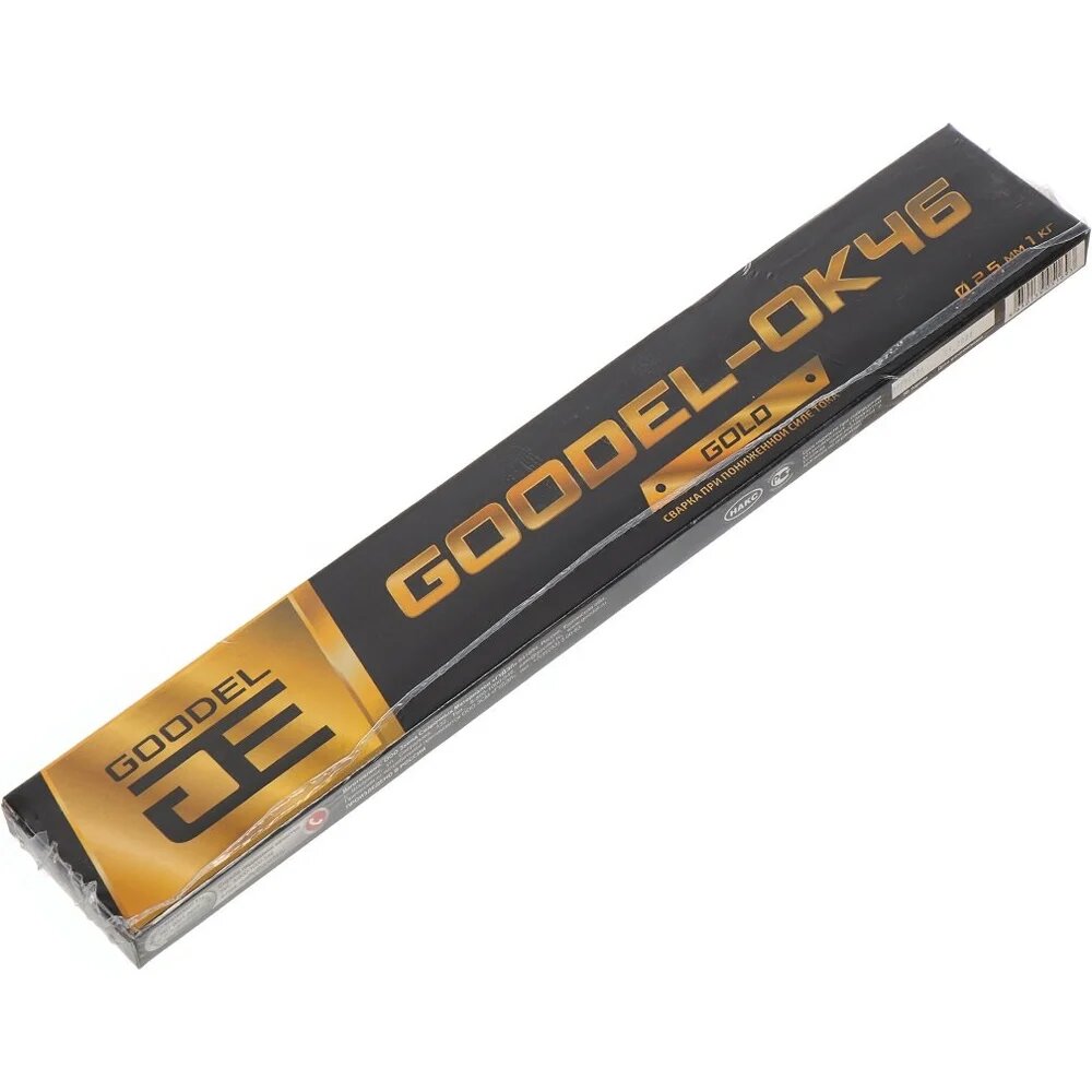 Электроды сварочные ОК-46 GOLD 2.5х350 мм, 1 кг GOODEL 23474, Ø2,5 мм - от 40 а, ø3,0 мм - от 40 а, ø4,0 мм - от 90 а