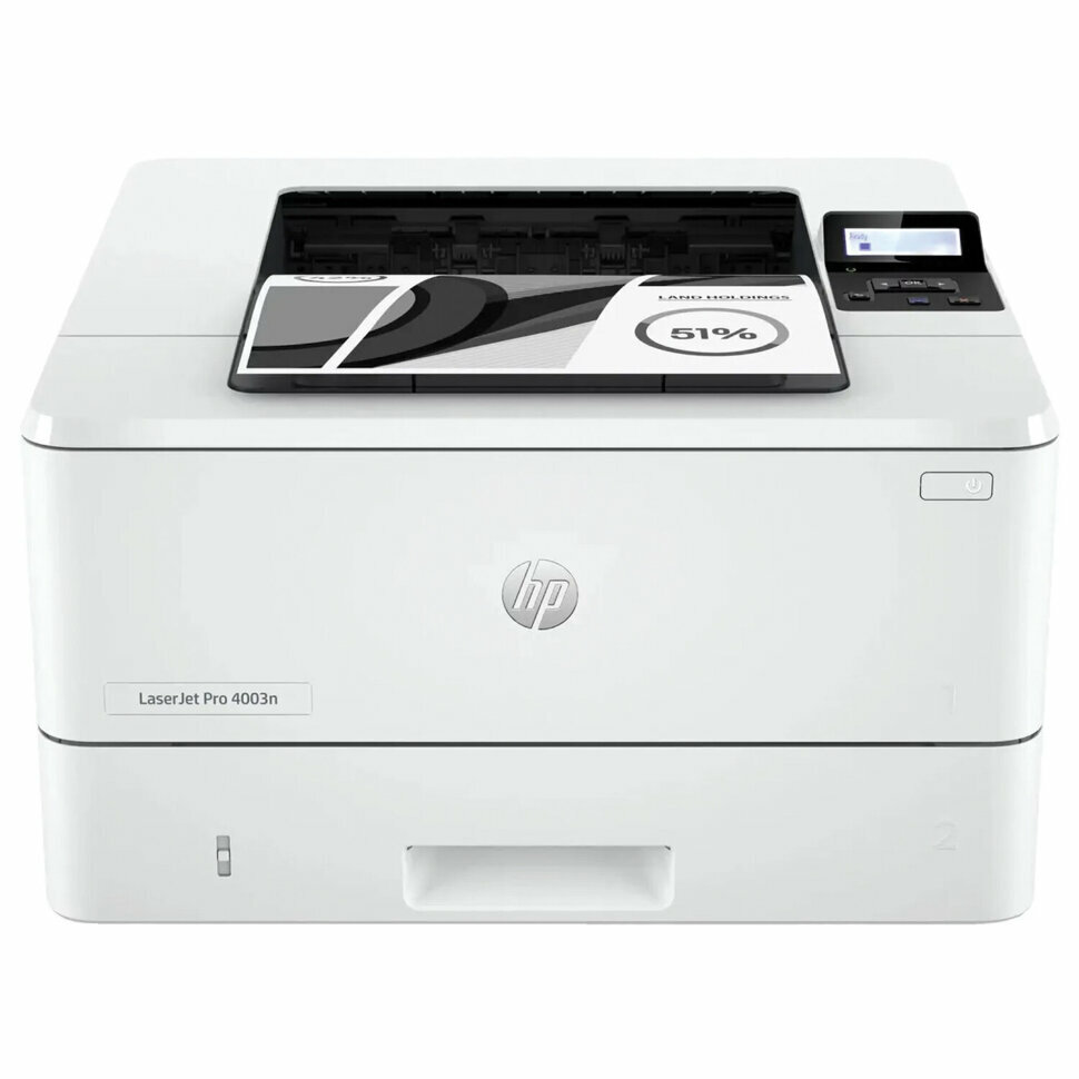 Принтер лазерный HP LaserJet Pro 4003n, А4, 40 стр./мин, 80000 стр./мес, сетевая карта, 2Z611A, 354952