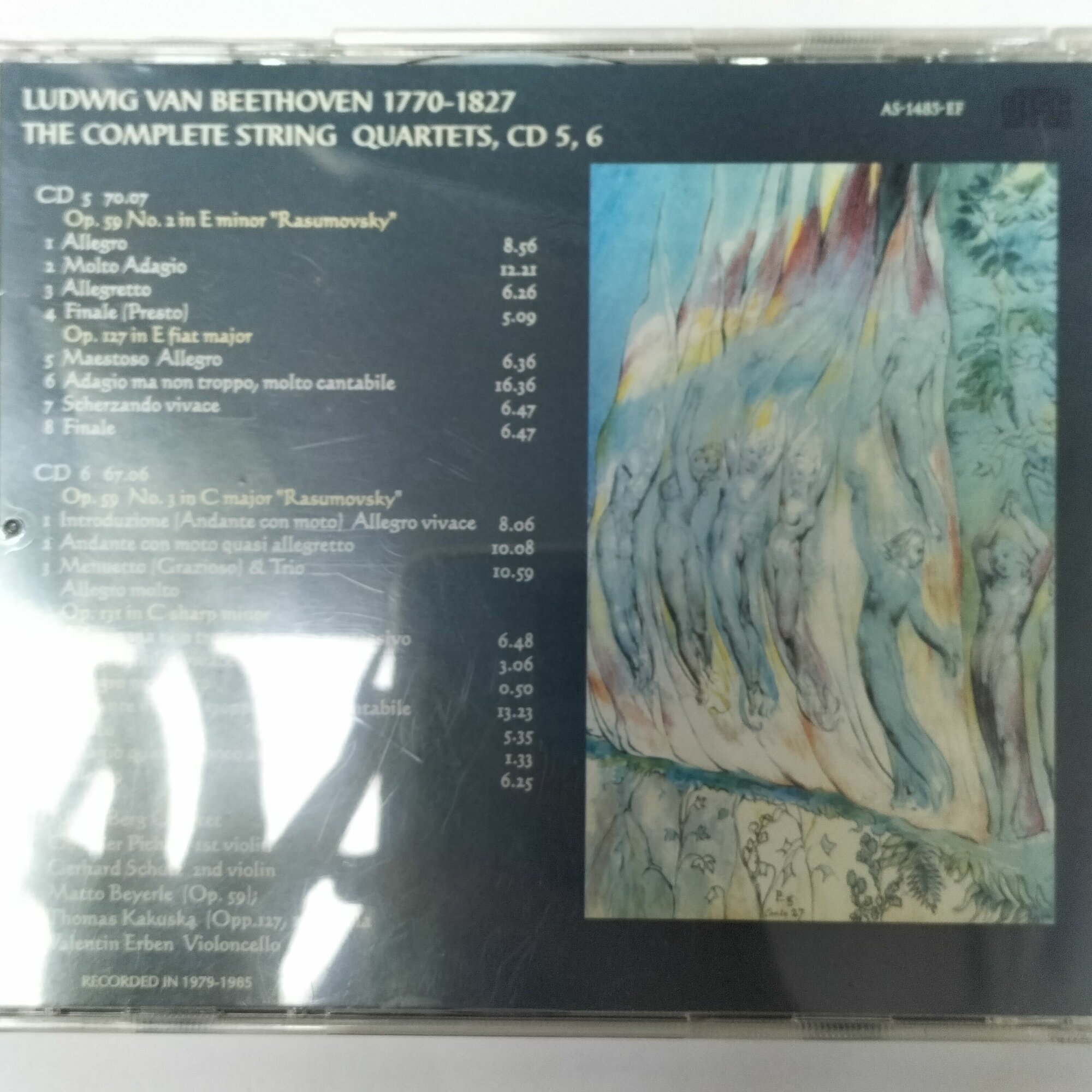 Beethoven - The Complete String Quartets CD 5&6 (2D-Аудио, Россия 2001) — фото 1
