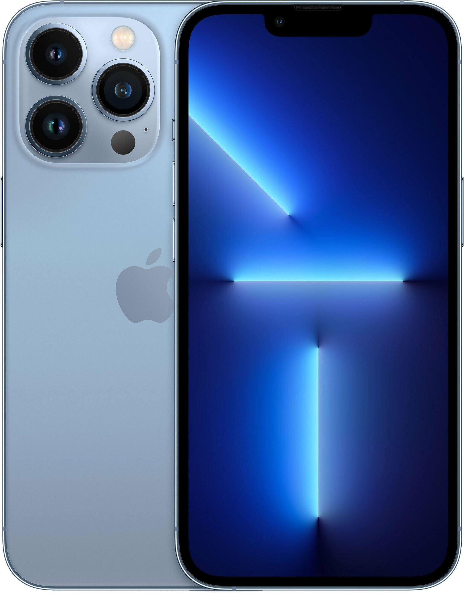 Смартфон Apple Айфон 13 Pro Max,128 ГБ, Синий, большой экран 6.7 дюйма, ёмкая батарея, две сим‑карты, новый оригинал