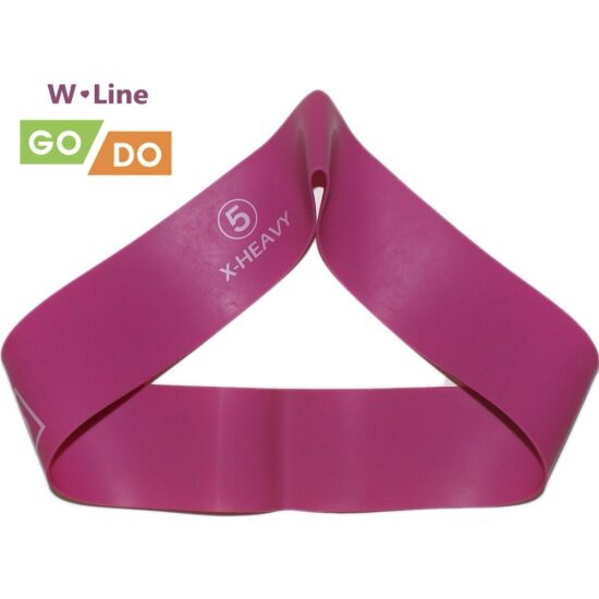 GO DO Эспандер-петля W-Line W-650-1,1, фуксия (в сложенном виде 30,5 х 5 х 1,1 мм)