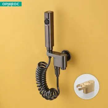 OPHIROC Гигиенический душ / для биде, унитаза / на холодную воду / A59# медь /MT1-G, темно-серый