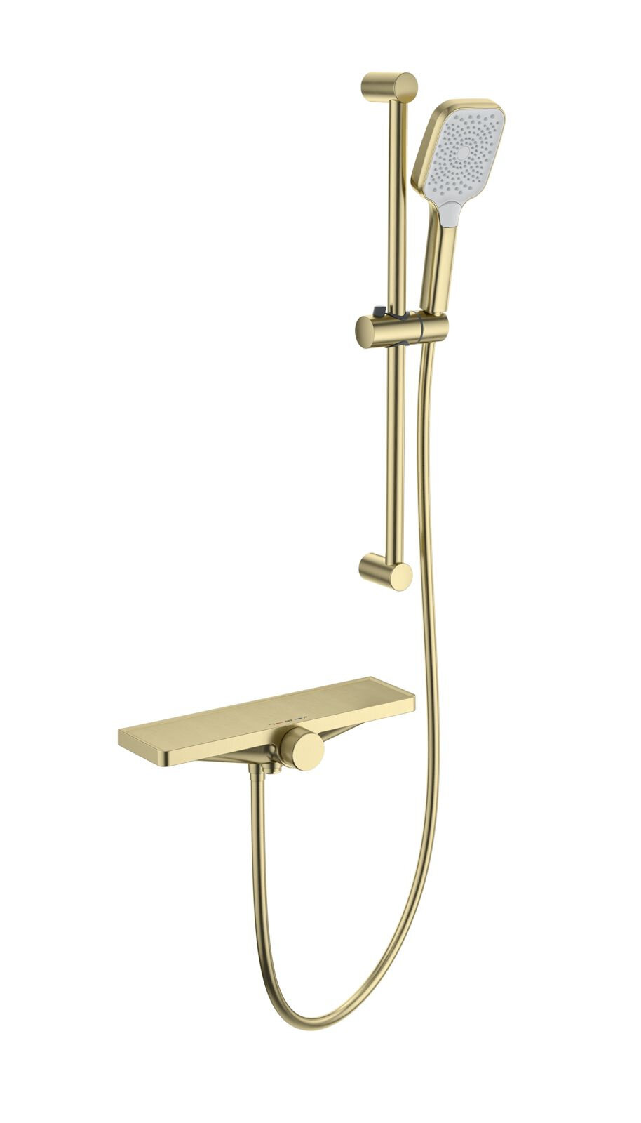 Смеситель для ванны с душем и термостатом WONZON & WOGHAND, Брашированное золото (WW-B2551-A-BG)