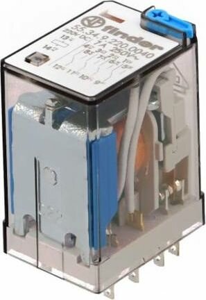 Реле FINDER 55.34.9.220.0040 Миниатюрное универсальное электромеханическое монтаж в розетку, 4CO 7, 1 шт