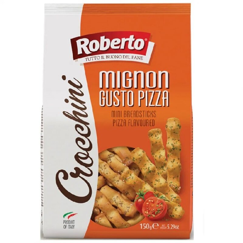 Хлебные палочки Roberto Гриссини Кроккини миньон со вкусом пиццы /картон/ 150г