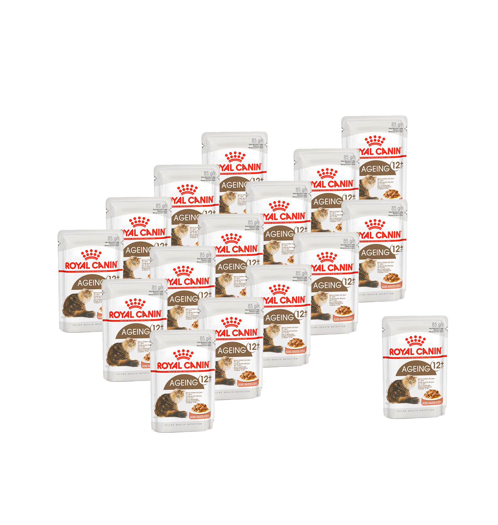 Royal Canin Корм Эйджинг 12+ для кошек старше 12 лет, 0.085 кг х 16 шт.