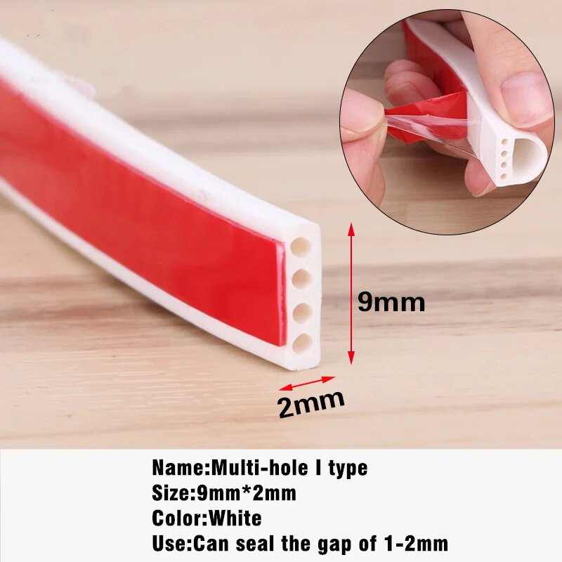 Уплотнительная лента I-type 9x2mm White