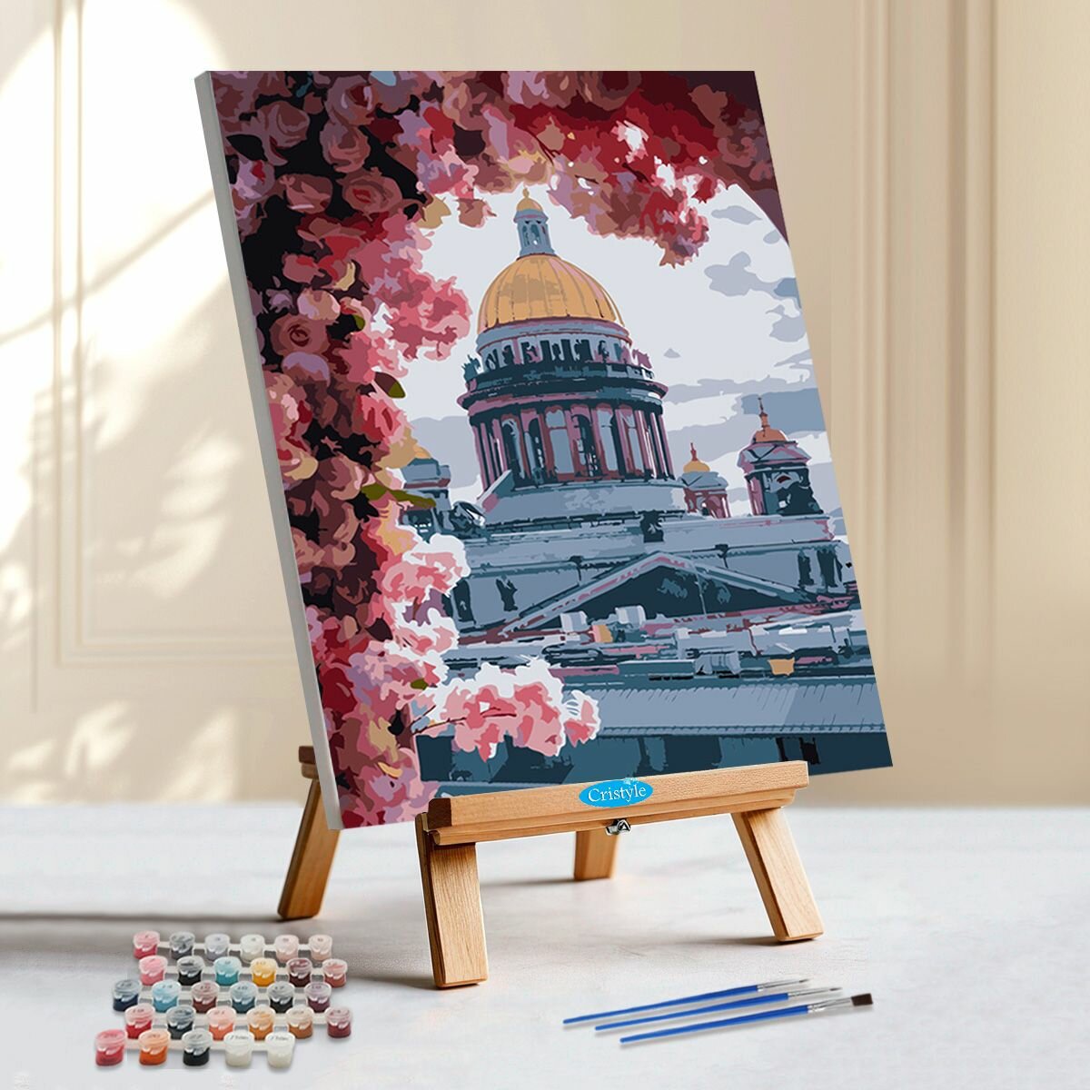 Картина по номерам на холсте Cristyle ST051, 'Вид на Исаакиевский собор', 30*40 см