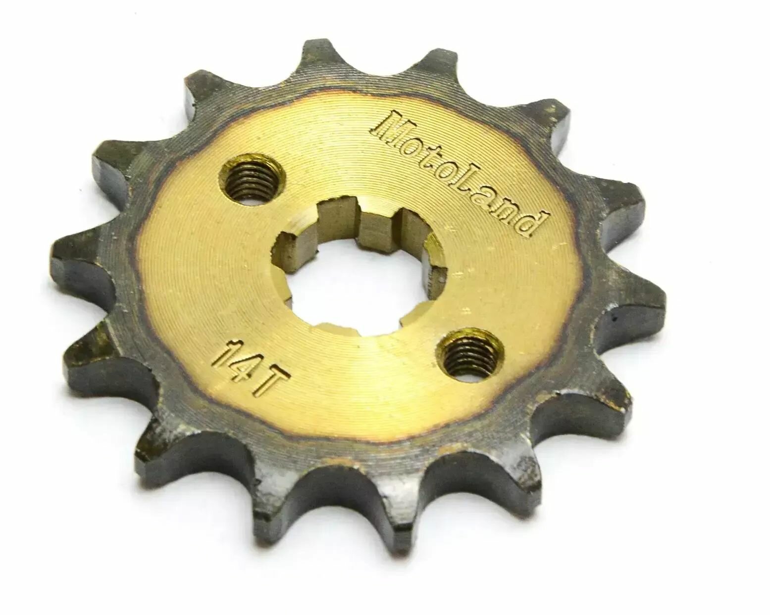 Звезда ведущая 428-14T 17мм сталь, закаленные зубья на мотоцикл, питбайк, эндуро.