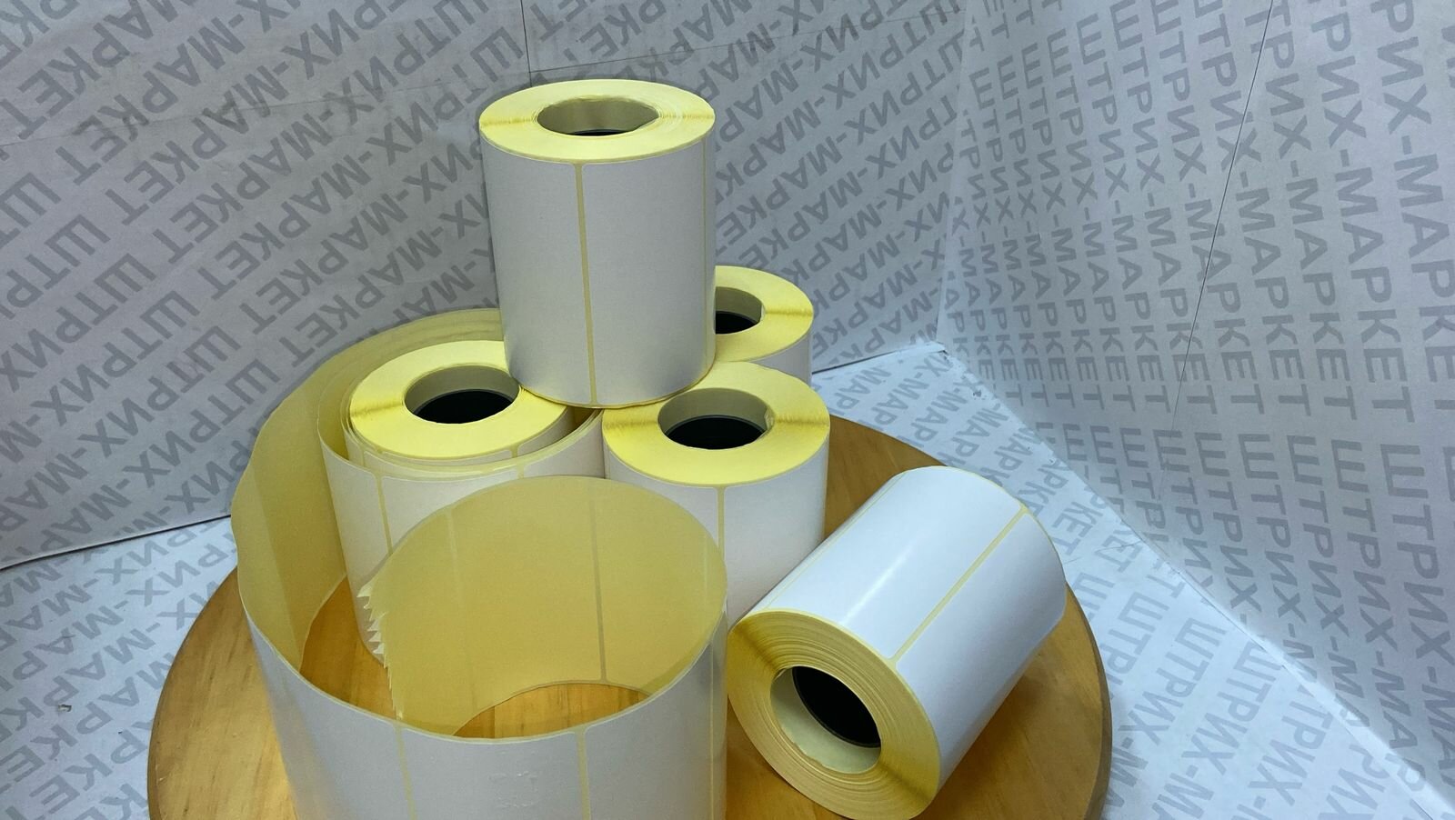 Термотрансферные этикетки 100х50 (700, d40) полуглянец 5 шт в комплекте