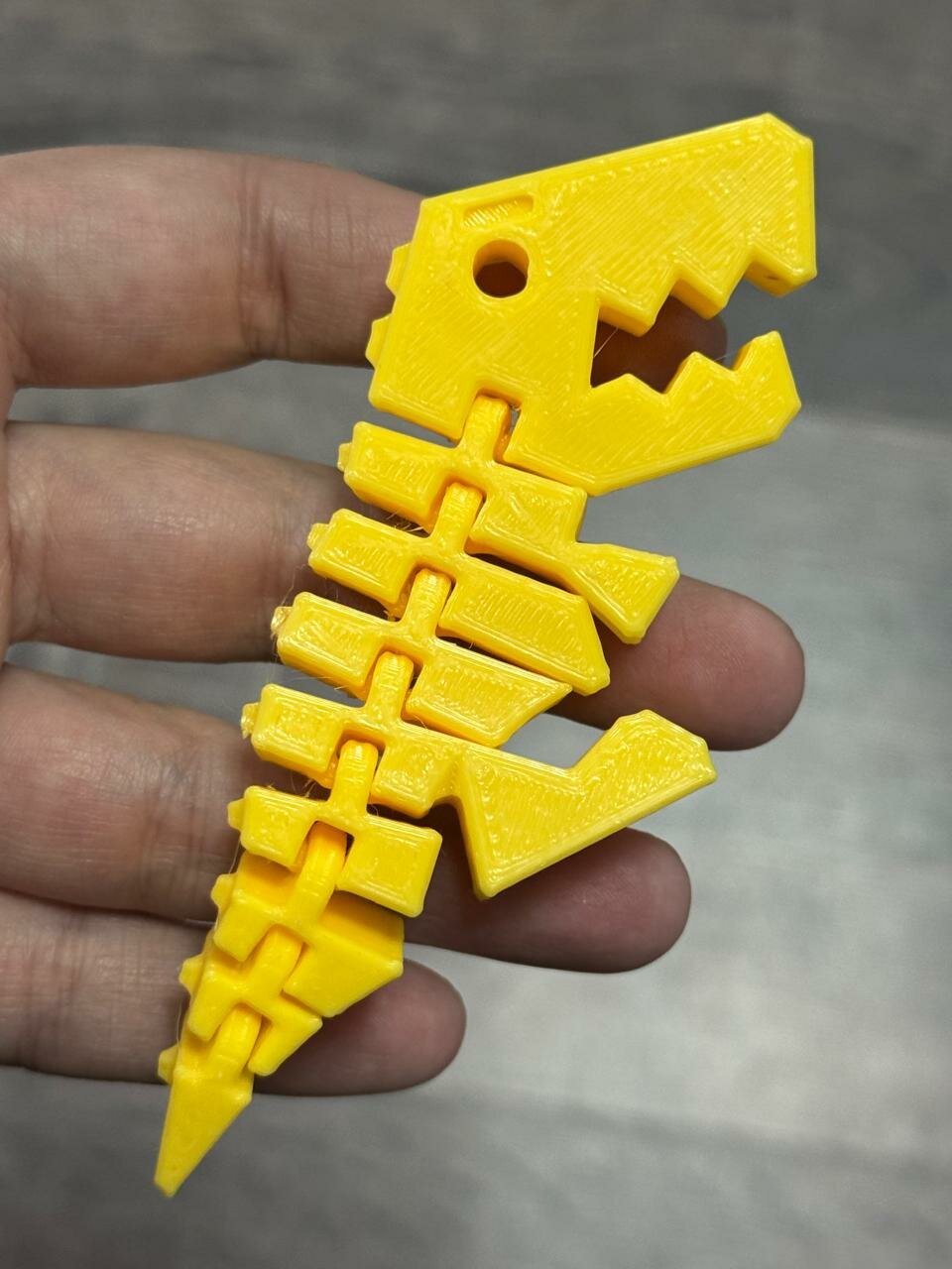 Динозаврик маленький, антистресс, 3d игрушка желтый подвижный