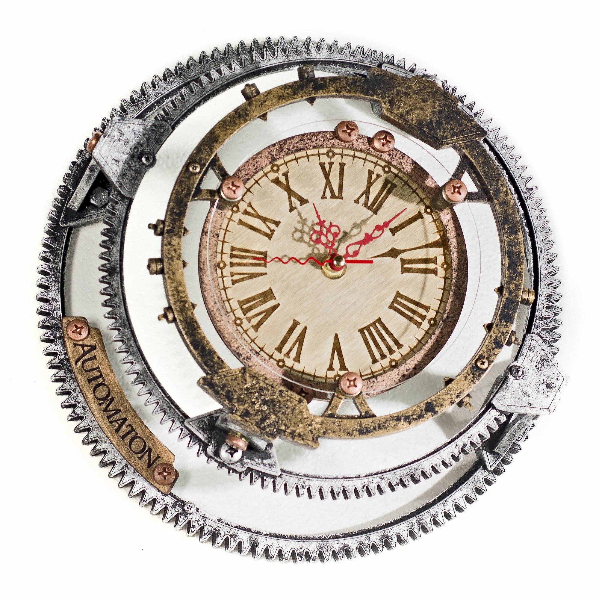 Настенные / Настольные часы Автоматон Армиллярная Сфера, ручная работа, универсальное крепление