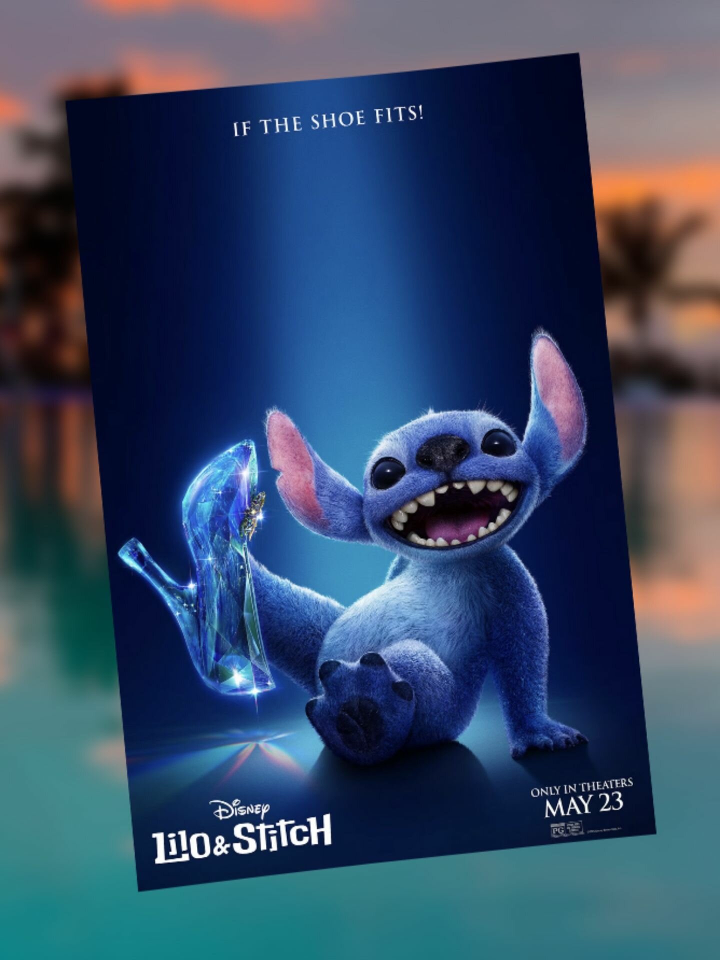 Постер pinterest "Лило и Стич (Стич)", 29.7х42см, А3, глянцевый