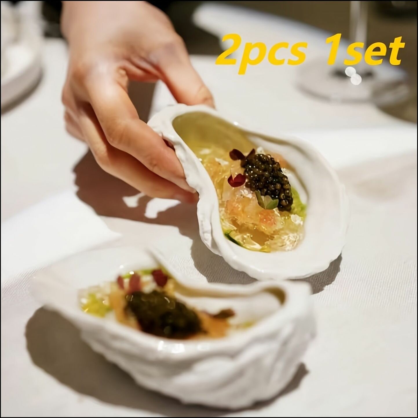 Керамическое блюдо для устриц