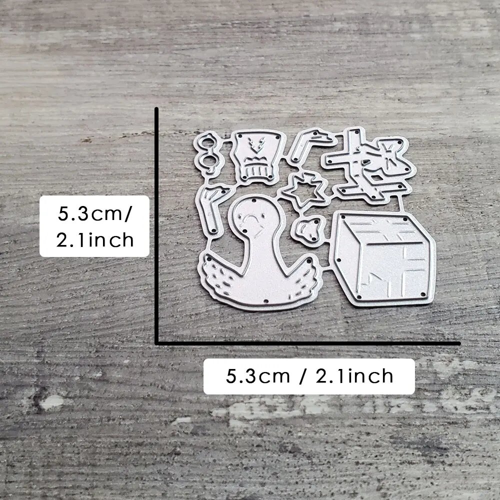 Металлические трафареты Catlove Рождественский гусь для скрапбукинга CL3470