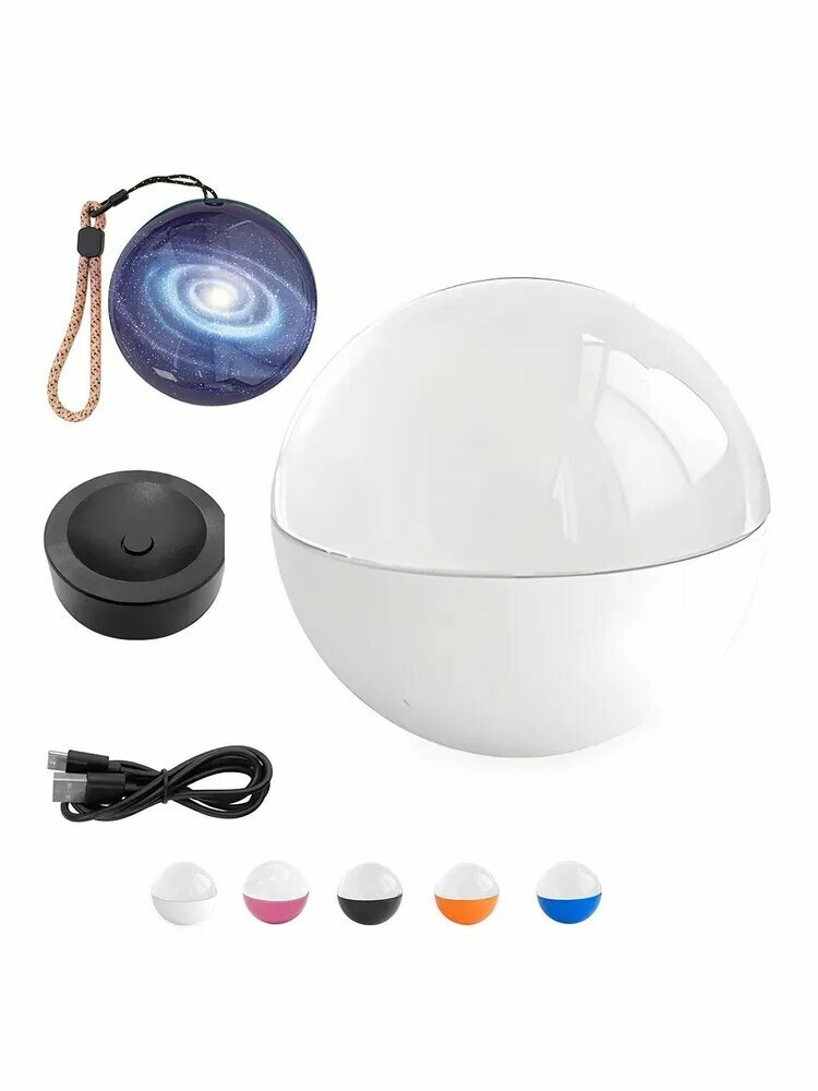 Елочный шар 7 см белый 1 шт.